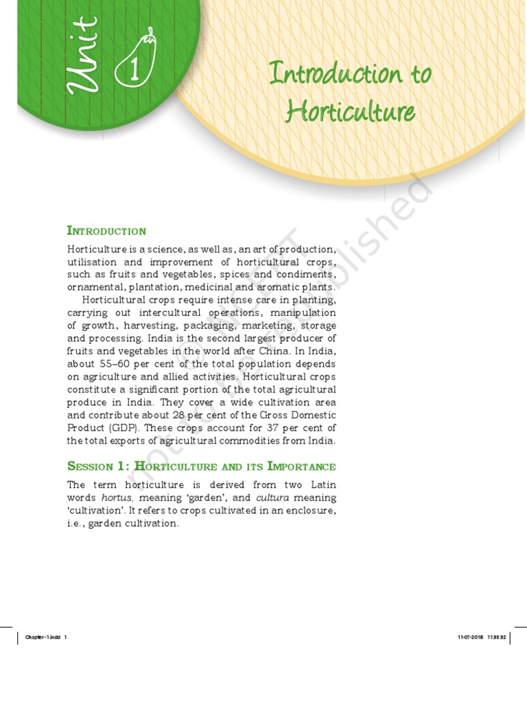 Horticulture PDF | PDF | Pruning | Vegetables