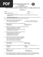 Socsci Nat Reviewer 2024 | PDF | Philippines