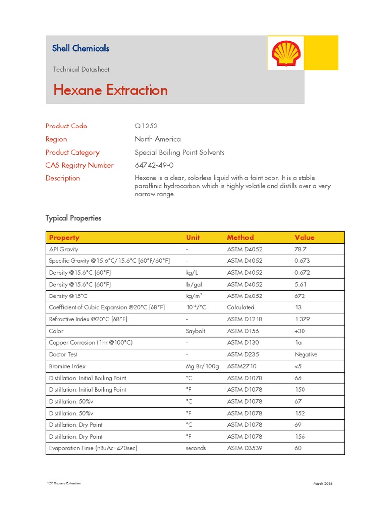 Hexane | PDF | Distillation | Volatile Organic Compound