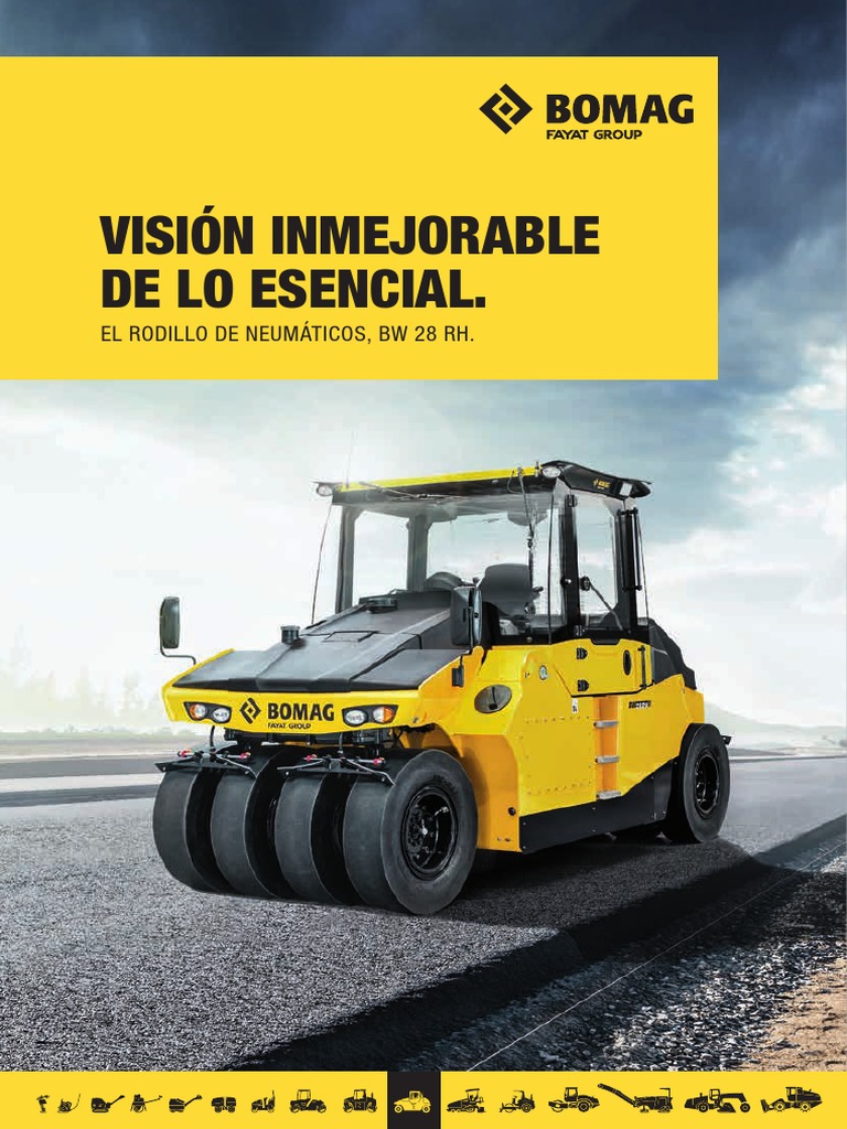 Rodillo Neumático BOMAG BW 28 RH | PDF | Neumático | Factores humanos y ...