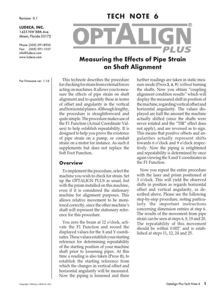 Tech Note 6: Measuring The Effects of Pipe Strain On Shaft Alignment ...