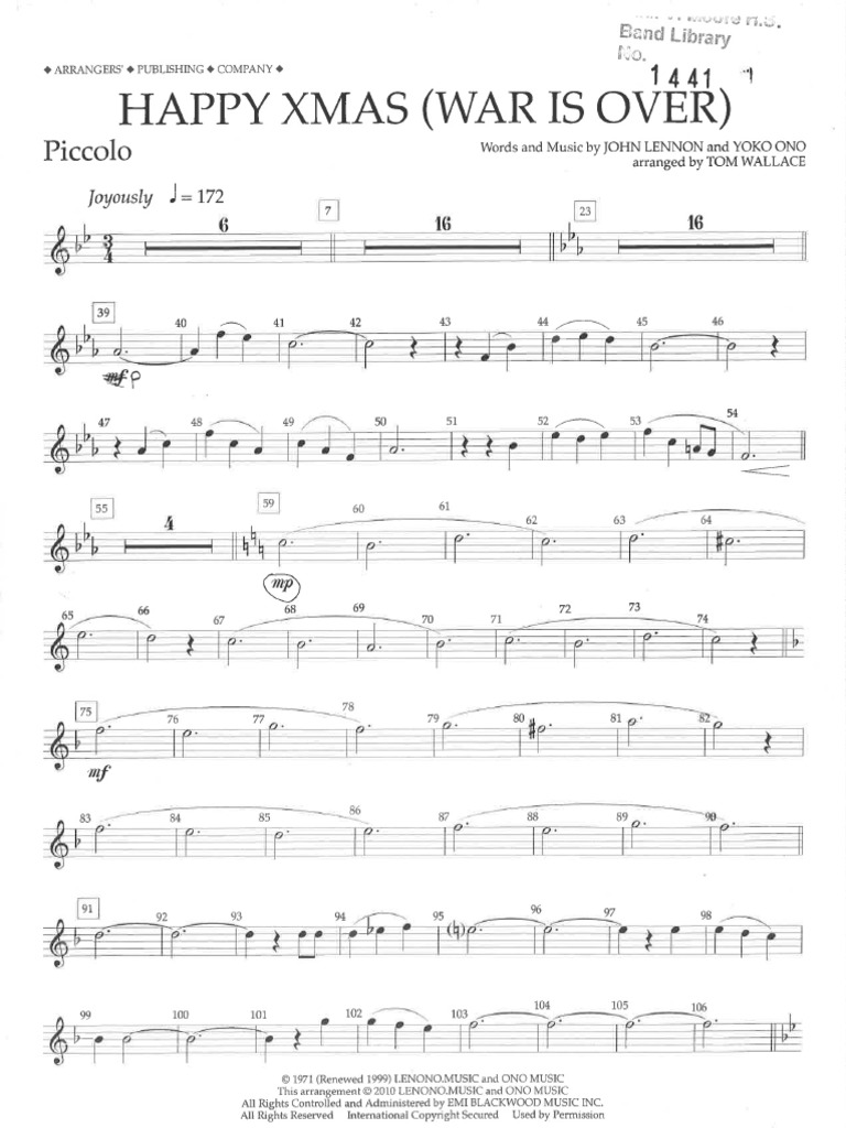 Happy Xmas War Is Over John Lennon PDF | PDF