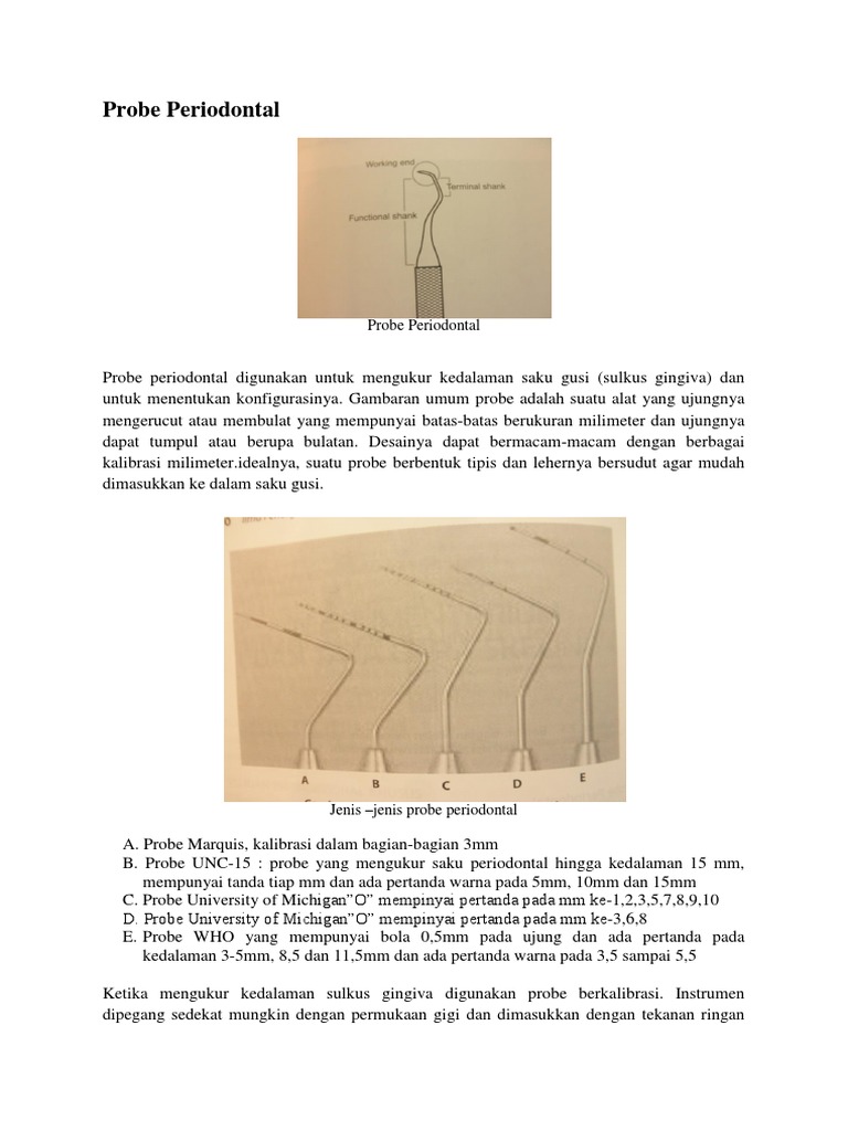 Probe Periodontal | PDF | Kesehatan Holistik
