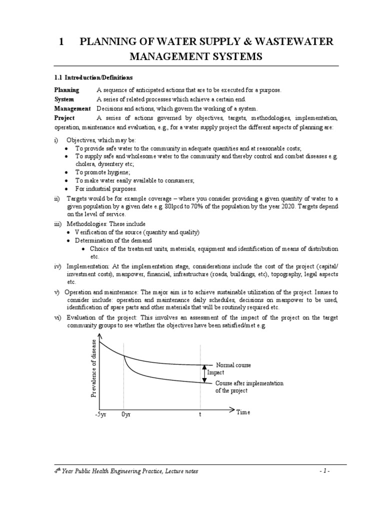 Chapter 2 Planning Water Supply and Wastewater Management PDF | PDF ...