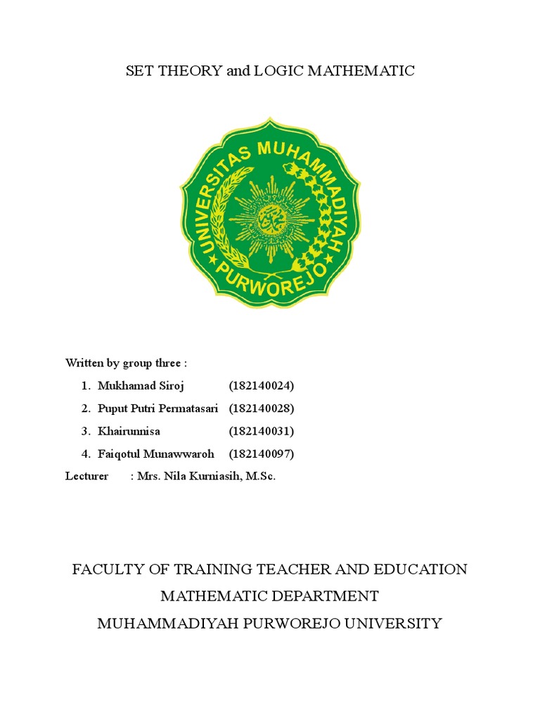 English Math | PDF | Set (Mathematics) | If And Only If