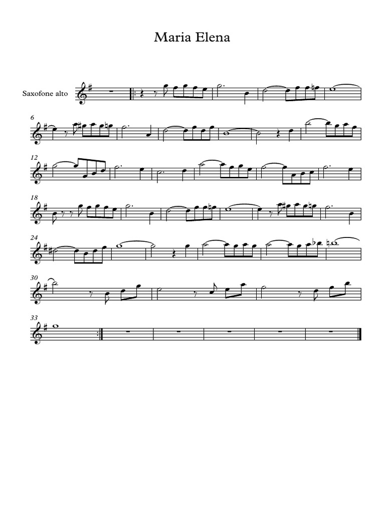 Maria Elena - Partitura Completa PDF | PDF