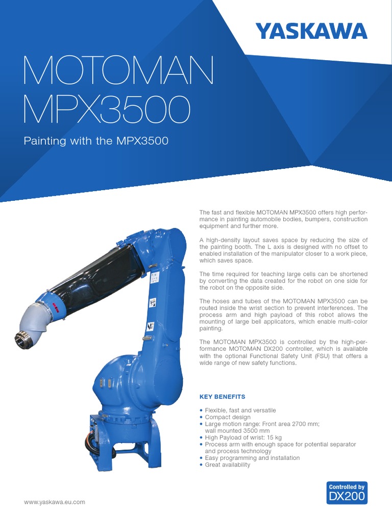 Flyer Robot MPX3500 E 03.2019 | PDF | Engineering | Nature