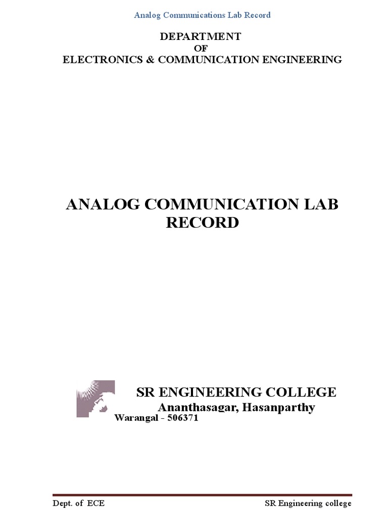Ac Lab Record Demo Exp | PDF | Modulation | Radio