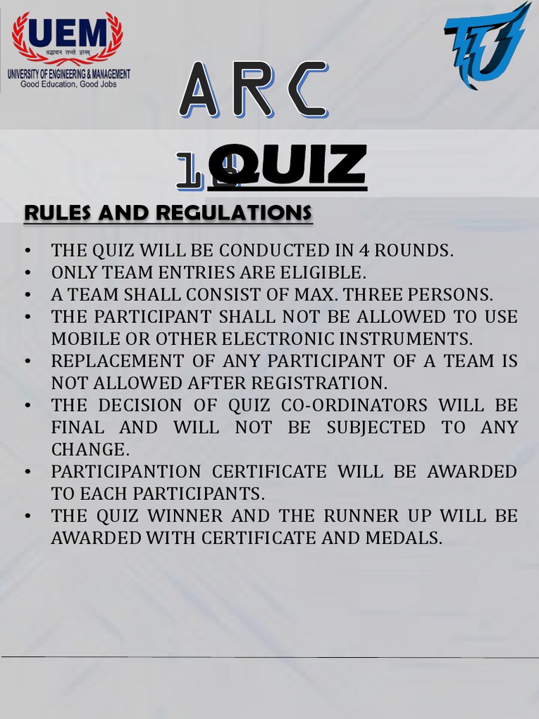 Quiz Rules | PDF
