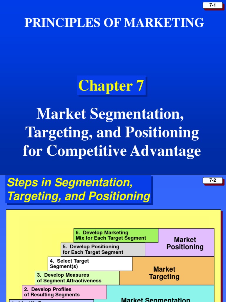 Principles of Marketing: Market Segmentation, Targeting, and ...