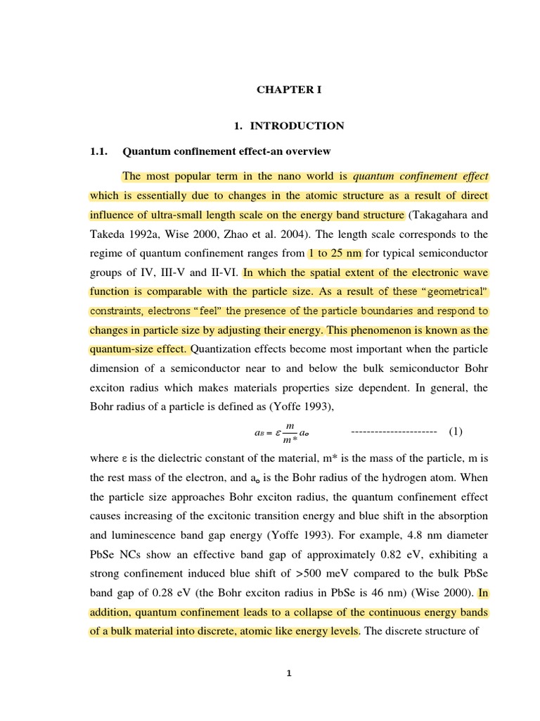 Quantum Confinement | PDF | Laser | Band Gap