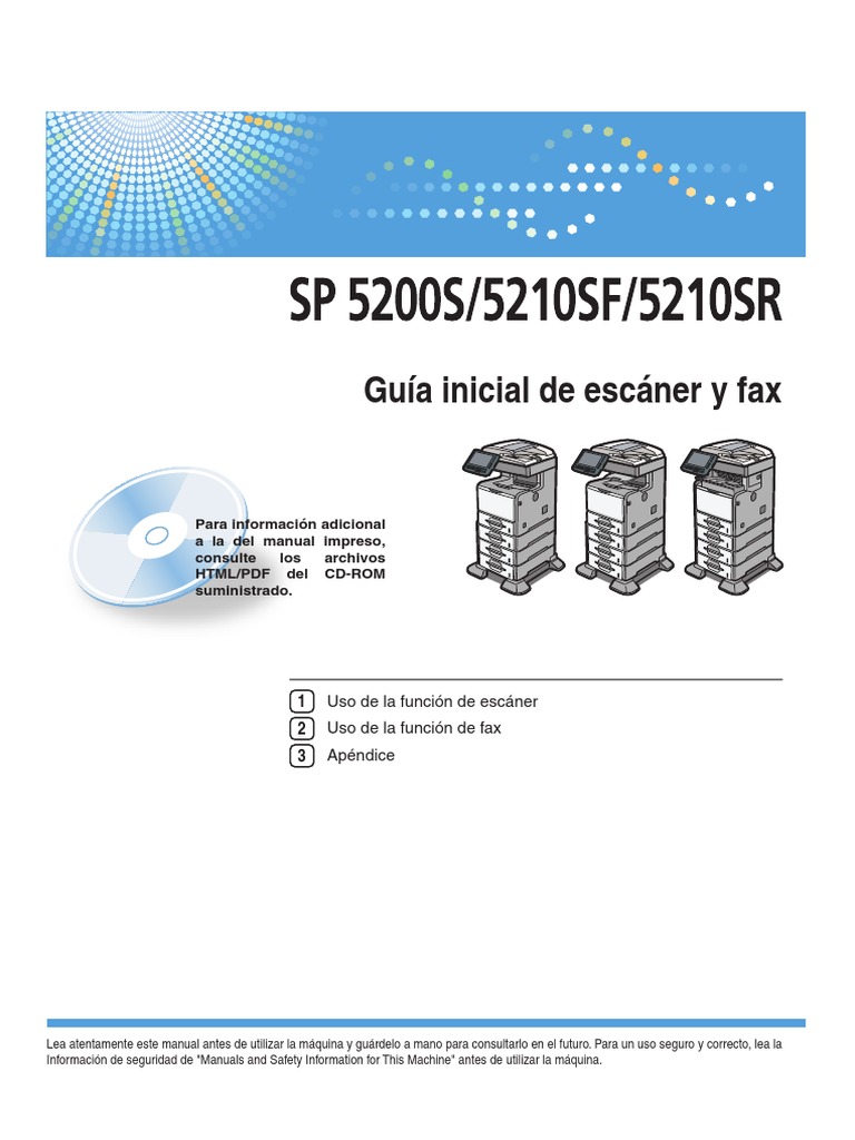 Manual Ricoh 5200 | PDF | Fax | Dirección IP