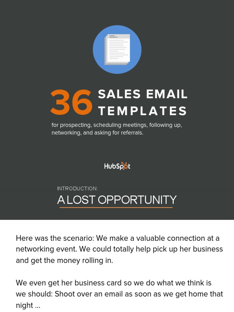 Sales Email Templates for Prospecting | PDF | Conversation | Websites