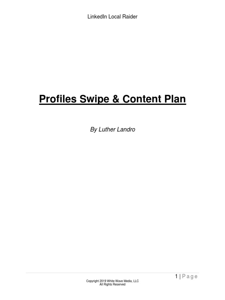 Copy and Paste Profile Content | PDF | Social Media Marketing | Online ...
