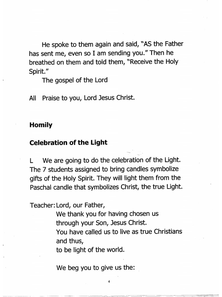 Celebration of The Light | PDF | God The Father | Prayer
