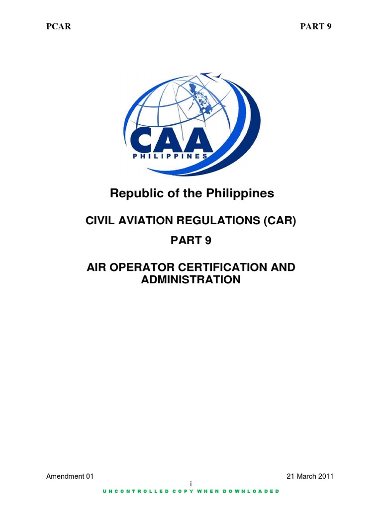 PART-9-Air-Operator-Certification-and-Administration-2019.pdf ...