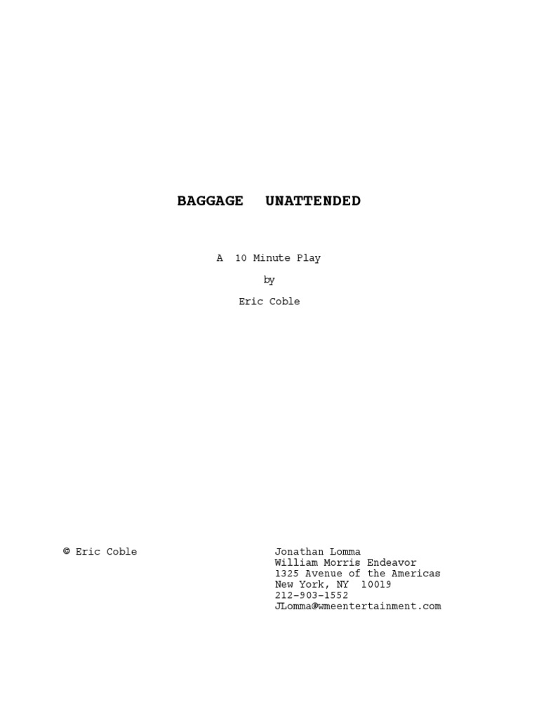 Baggage Unattended 7 29 10 PDF | PDF | Baggage | Violence