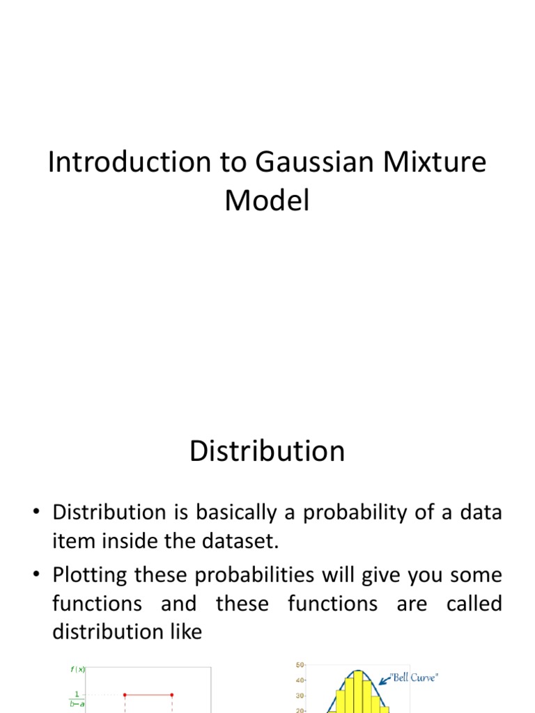 Gaussian Mixture Model | PDF | Normal Distribution | Statistical Theory