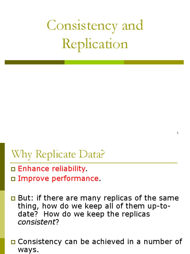 Consistency and Replication | PDF | Replication (Computing) | Cache (Computing)