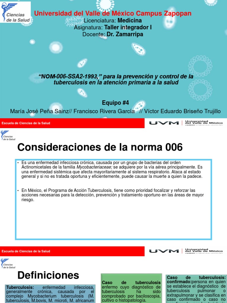 NOM-036-SSA2-2012, Prevención y Control de Enfermedades | PDF ...