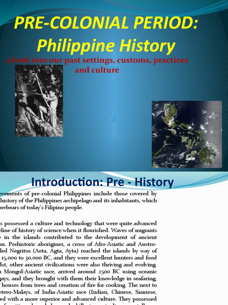 Pre Colonial Period | PDF | Philippines