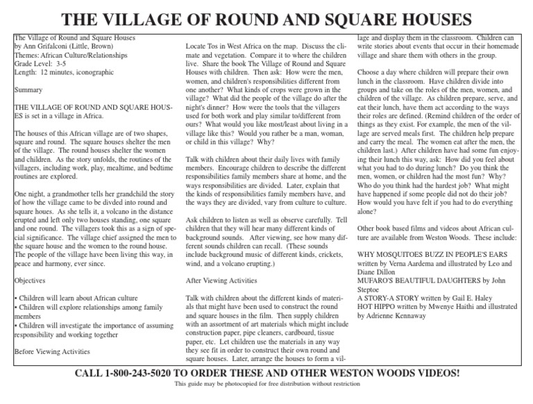 African Village Life for Kids | PDF