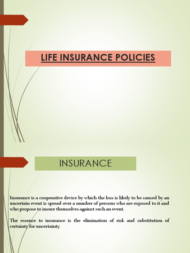Life Insurance Policies | PDF | Life Insurance | Insurance