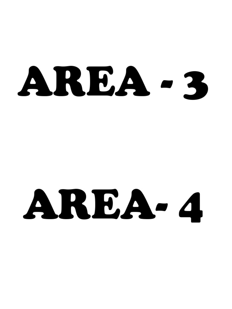 Area - 3 Area-4 | PDF
