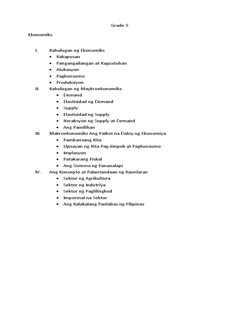 Grade 09 Course Outline | PDF