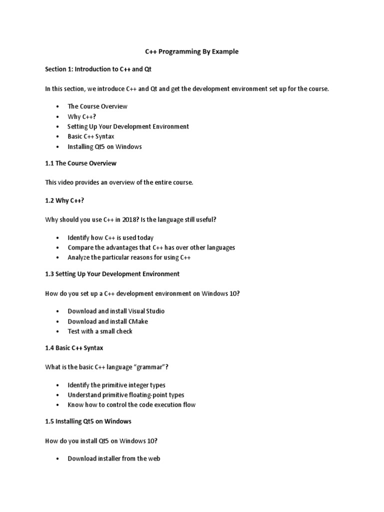 Mastering C++ Programming with Qt: An Introduction to C++ and GUI ...