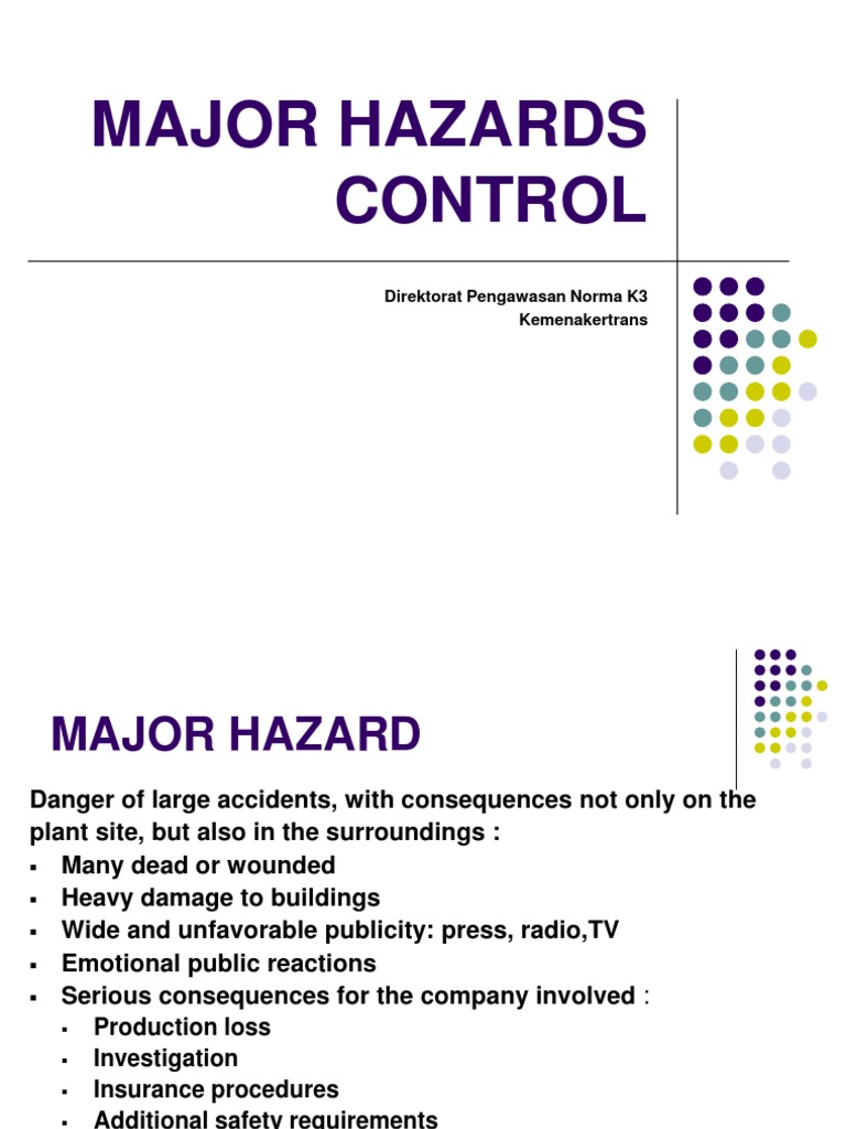 Major Hazards Control | PDF | Hazards | Risk
