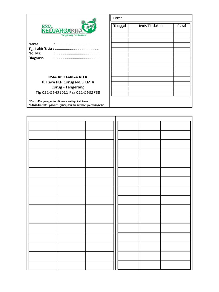 Form Pengantar Fisioterapi | PDF