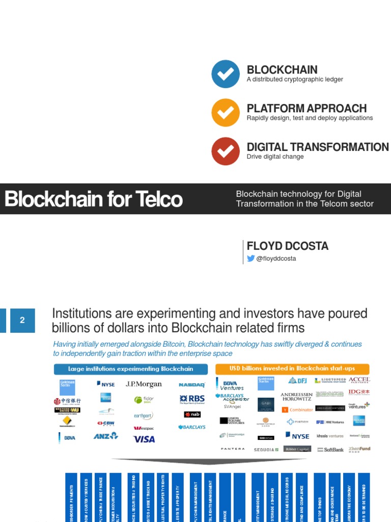Blockchain For Digital Transformation in Telco | PDF | Economies | Computing