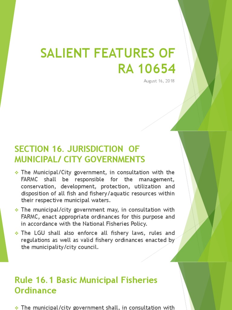 SAlient Features of RA 10654_2 | Lease | Government