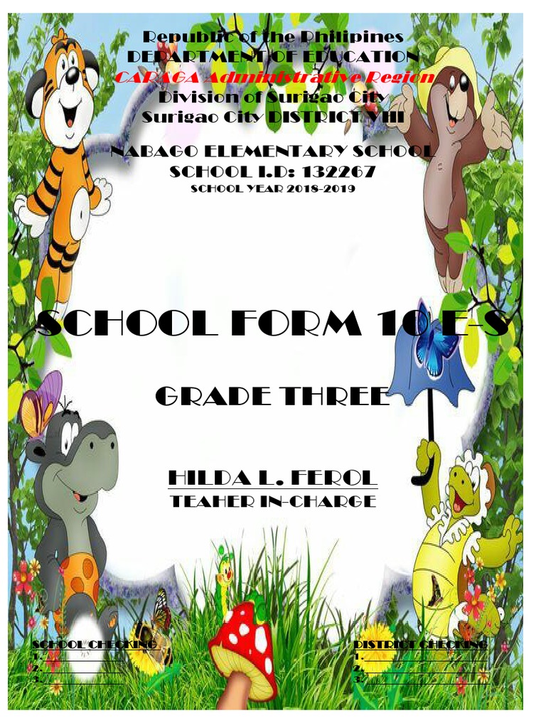 School Form 10 E-S: Grade Three | PDF