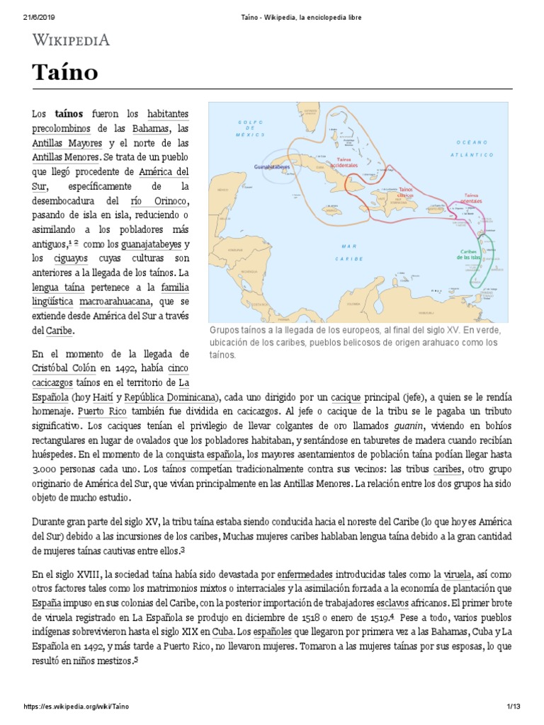 Taíno - Loads | PDF | Pueblos Indígenas de las Américas | Idiomas