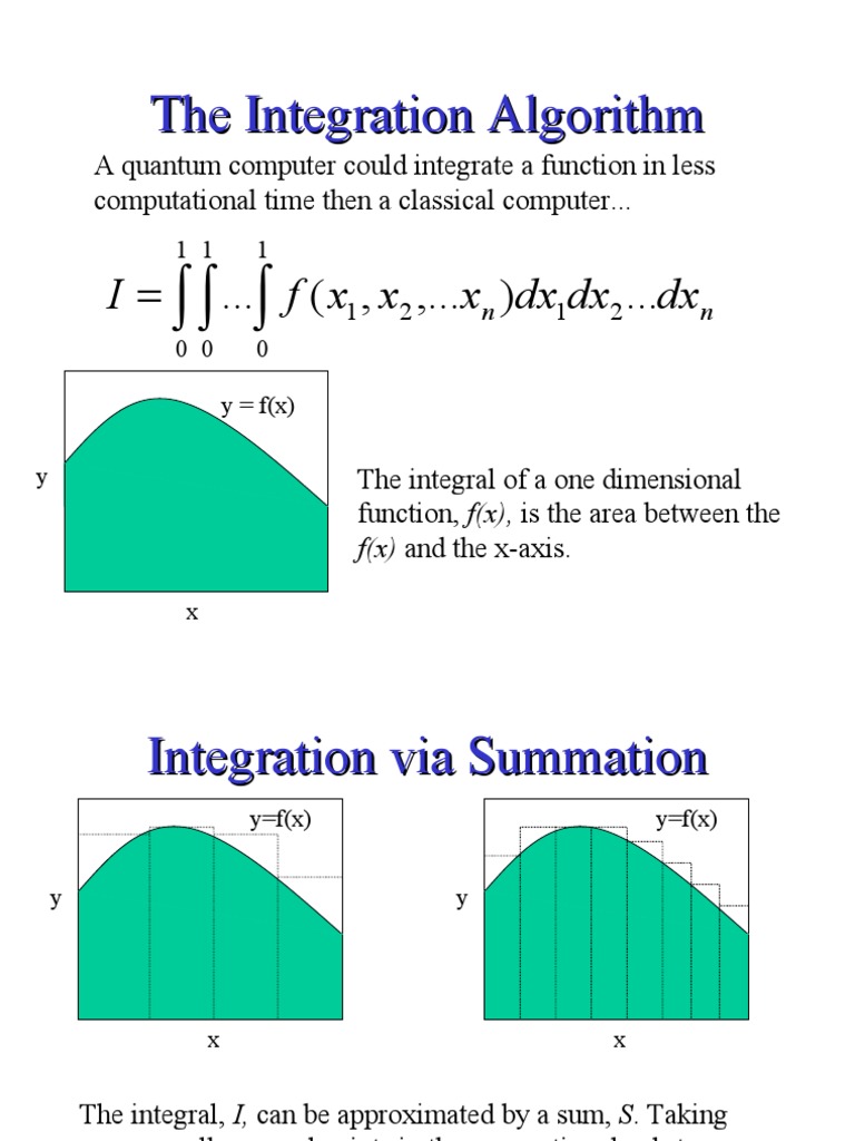 Integration Algorithm for Quantum Computing | PDF | Quantum Computing ...