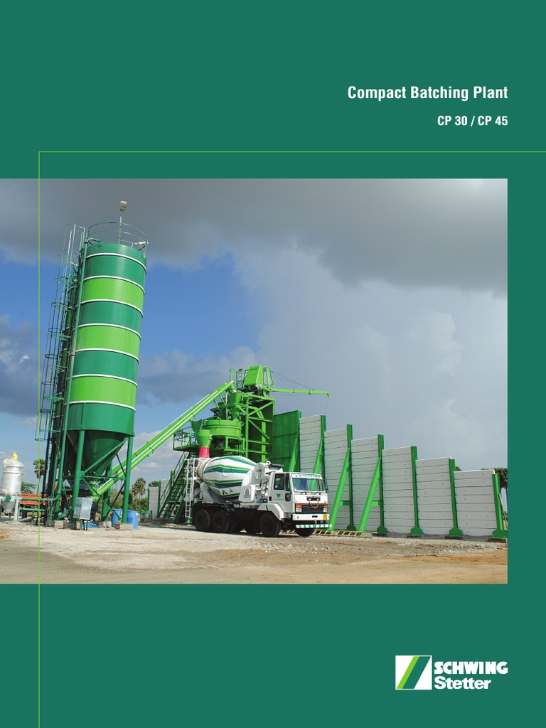 Compact Concrete Mixing Plant CP 30 / CP 45: Technical Specifications ...