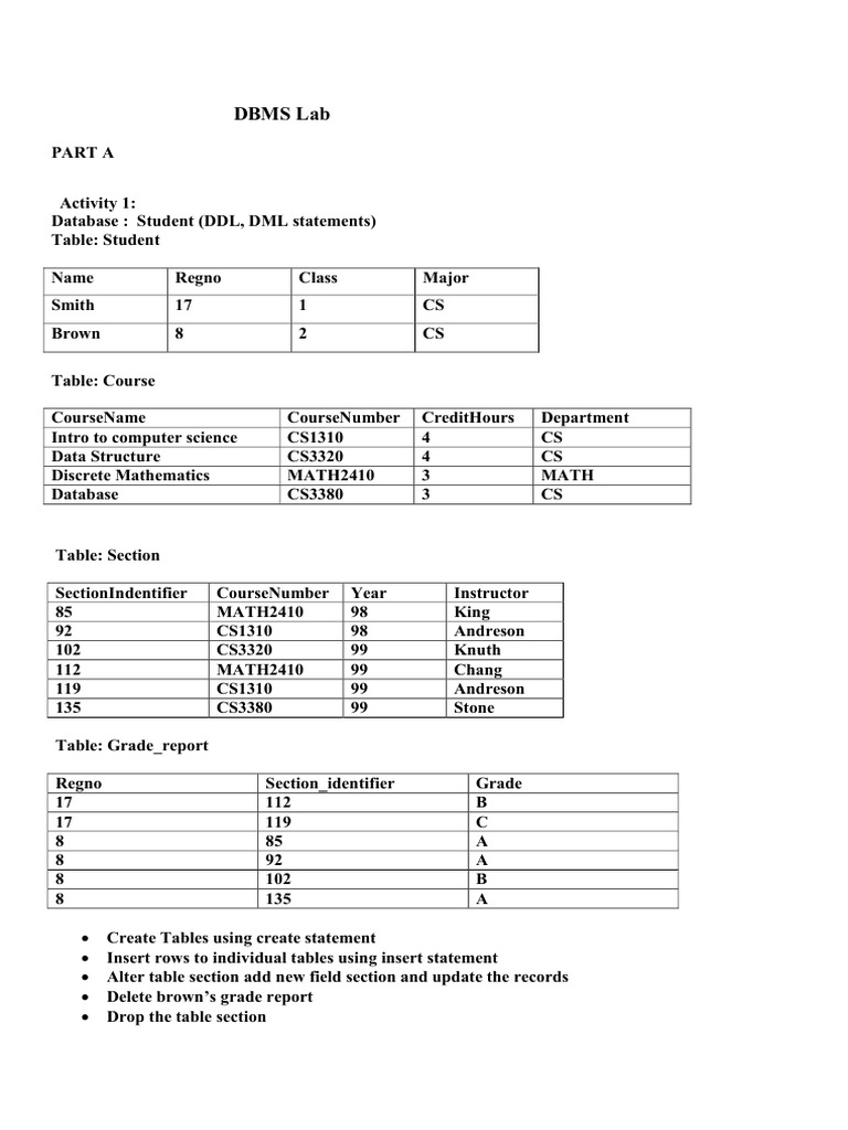 DBMS .1 | PDF | Databases | Numbers