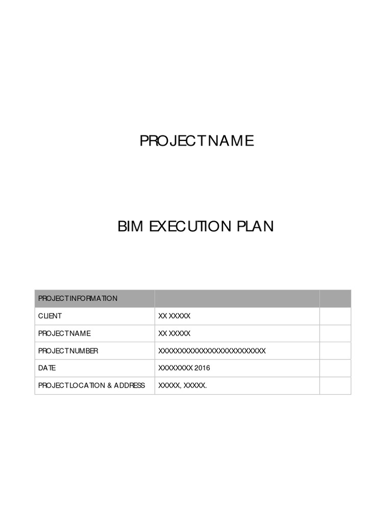 Typical Bim Execution Plan | PDF | Building Information Modeling ...