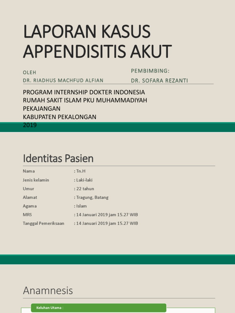 Appendisitis Akut | PDF