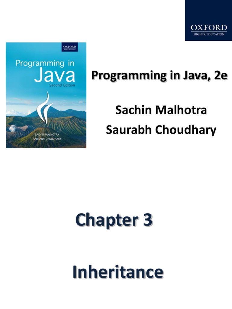 Programming in Java, 2e Sachin Malhotra Saurabh Choudhary | Download Free PDF | Inheritance ...