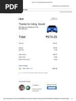 Uber Bill | PDF | Invoice | Payments