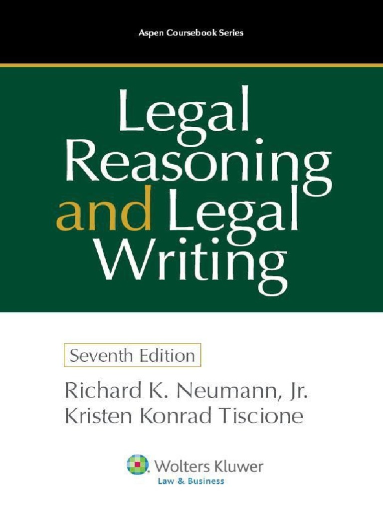 Legal Reasoning and Legal Writing 7th PDF | PDF | Precedent | Brief (Law)