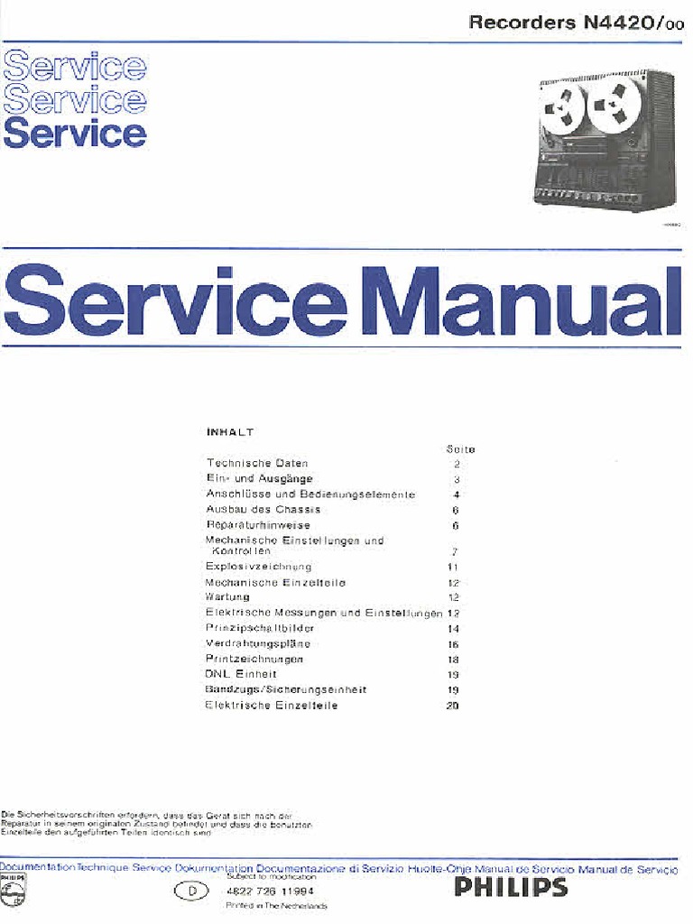 Philips n4420 | PDF