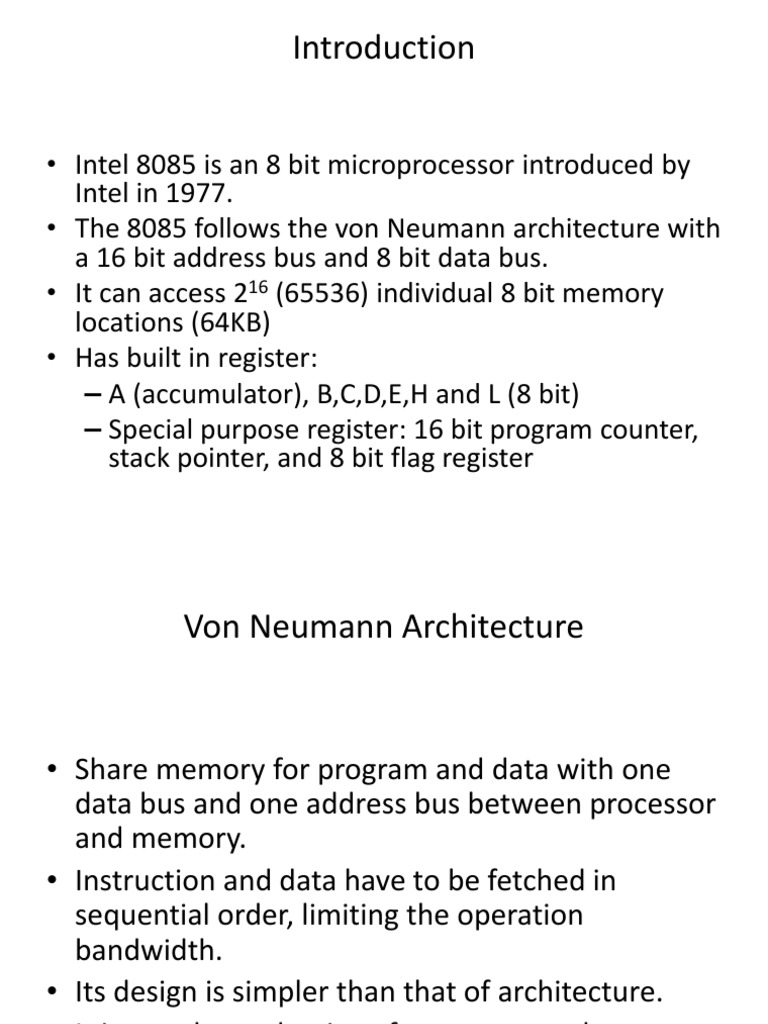 1 MP 8085 | Download Free PDF | Central Processing Unit | Microcomputers