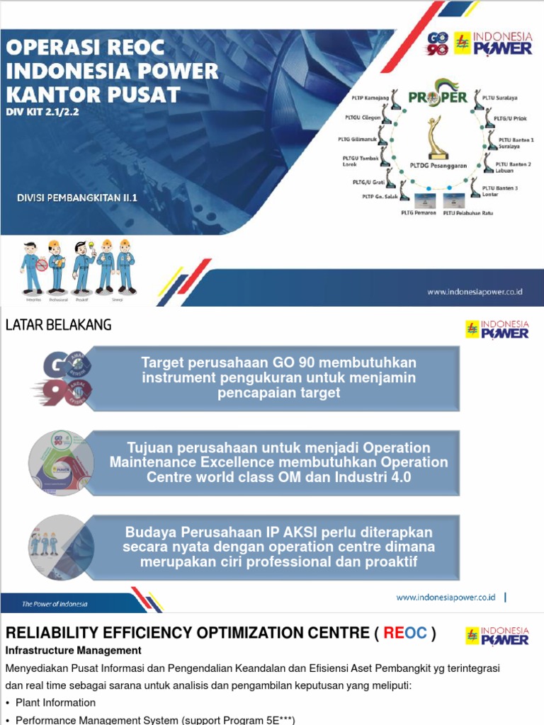 Optimasi Operasional REOC Indonesia Power | PDF