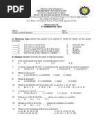 2nd Quarter Exam MATH 7 | PDF | Numbers | Rational Number