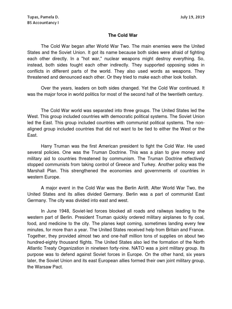 Cold War | Download Free PDF | Dwight D. Eisenhower | Cold War