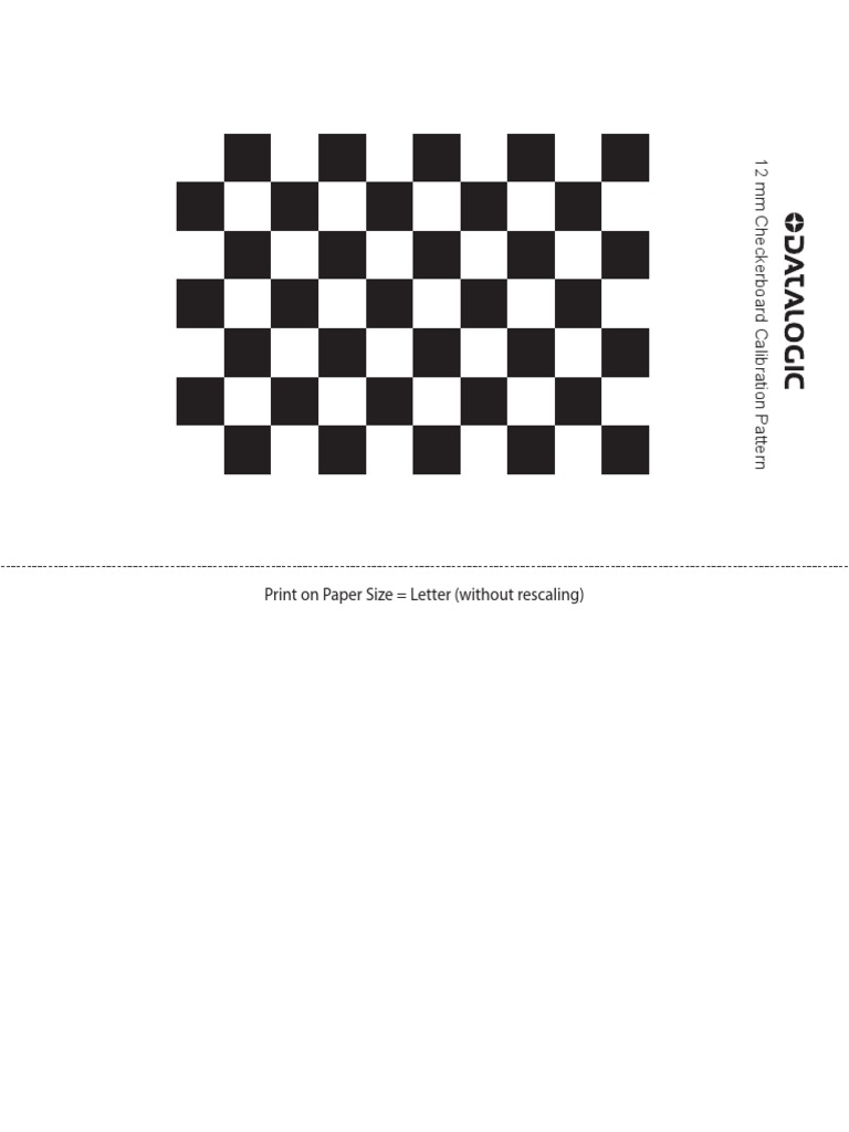 Calibration Checkerboard Target (Letter) PDF | PDF